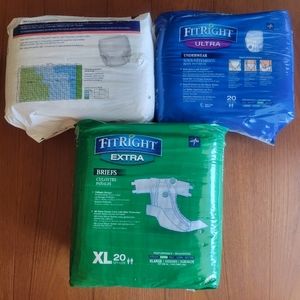 FitRight, SureCare | Other | Bundle 3 Packs Adult Diapers Fitright ...